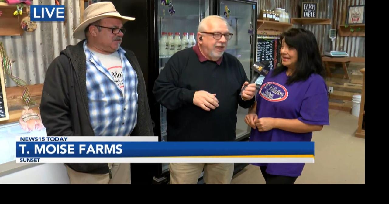 Al Hebert out on the farm at T. Moise Farms shows off Boudin Balls ...