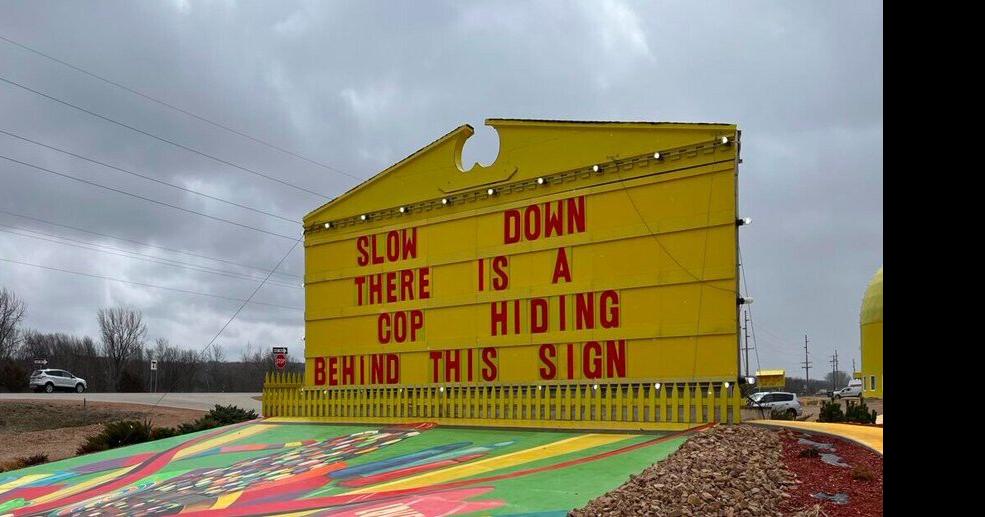 ‘There is a cop hiding behind this sign’: The story behind a popular ...