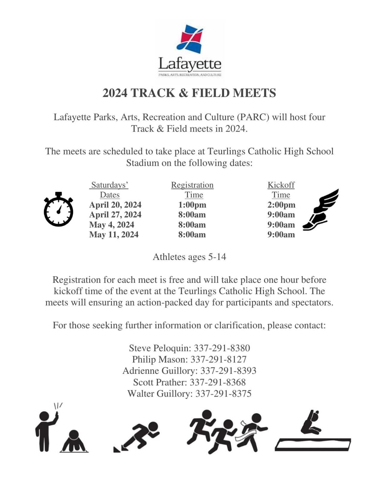 Happening This Weekend: LCG Track and Field Meet Open to All Kids 4-14 ...