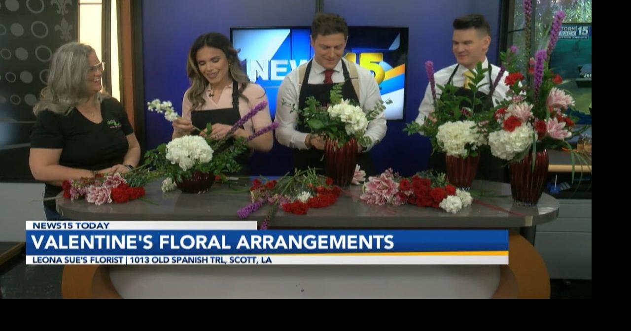 Annie Venable from Leona Sue's Florist is in teaching the crew how to ...