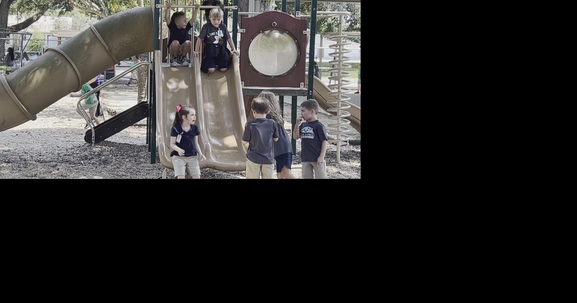 Elementary students enjoy recess outdoors during bearable heat | Local ...