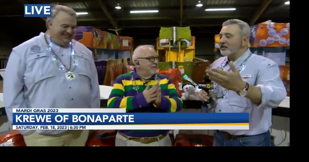 Al Hebert is with the Krewe of Bonaparte as they get ready for Saturday ...