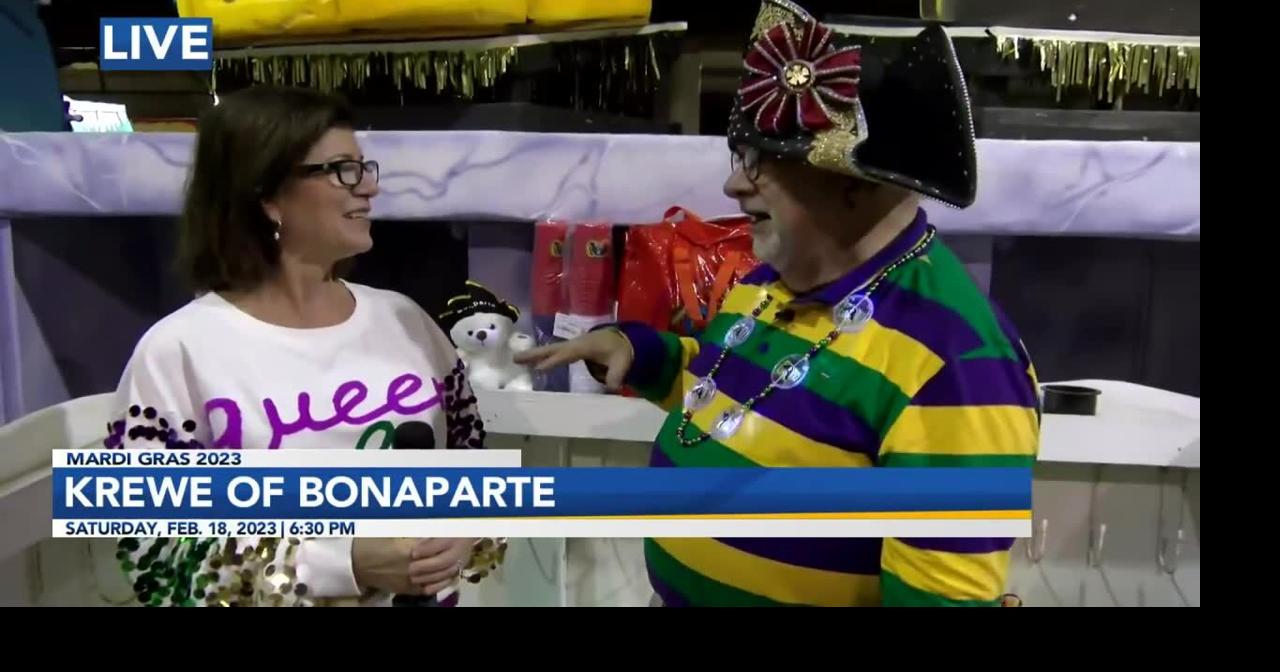 Al Hebert is with the Krewe of Bonaparte as they get ready for Saturday ...