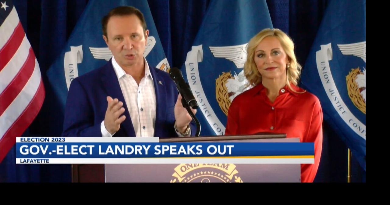 Jeff Landry Holds 1st Press Conference after Winning the Governor's ...