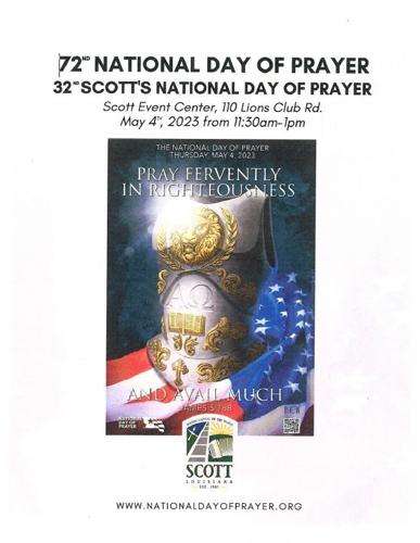 City of Scott Celebrating National Day of Prayer With Community | News ...