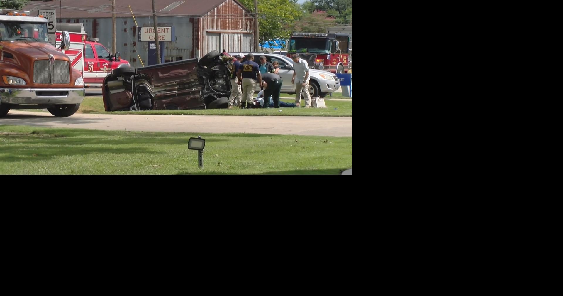SUV flips into ditch in Scott; driver transported to hospital | Local ...