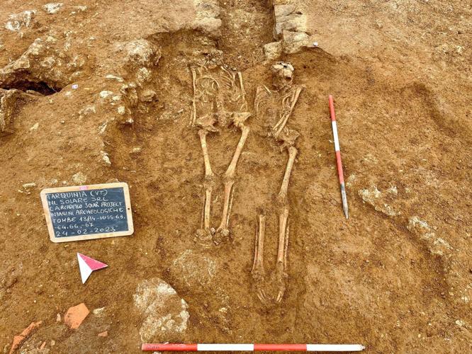 Ancient skeletons buried in shoes and jewels discovered during building ...