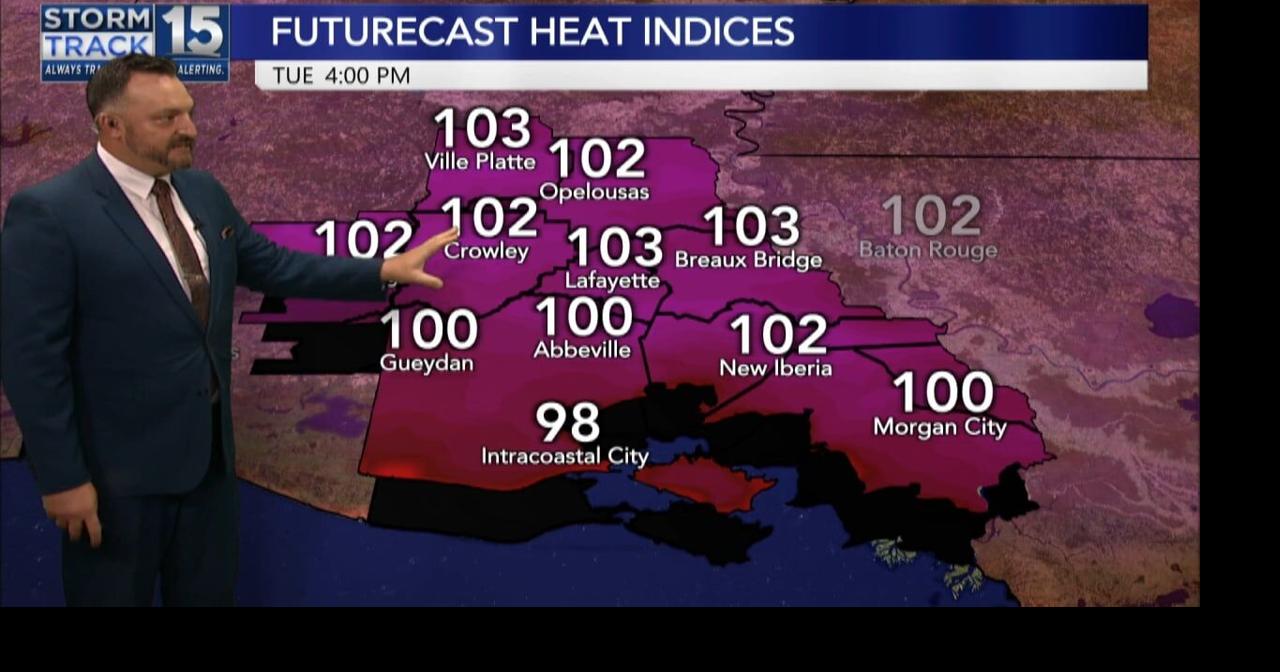 Sunny skies, triple-digit heat indices this week | Video | kadn.com