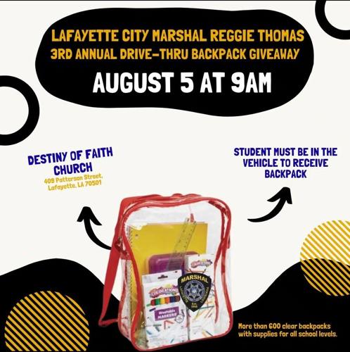 Lafayette City Marshal Reggie Thomas Gearing Up To Giveaway Over 800 ...