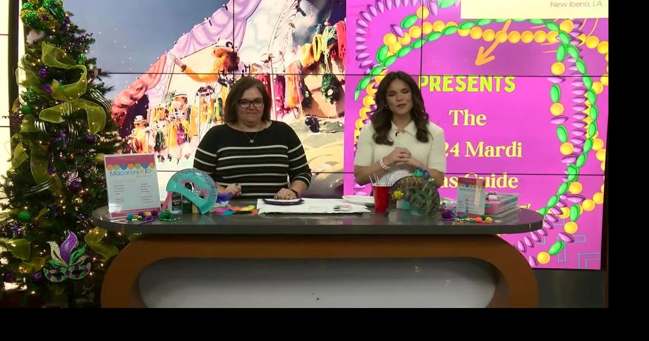 Macaroni Kid New Iberia: Mardi Gras Mask Part 1 | Video | kadn.com