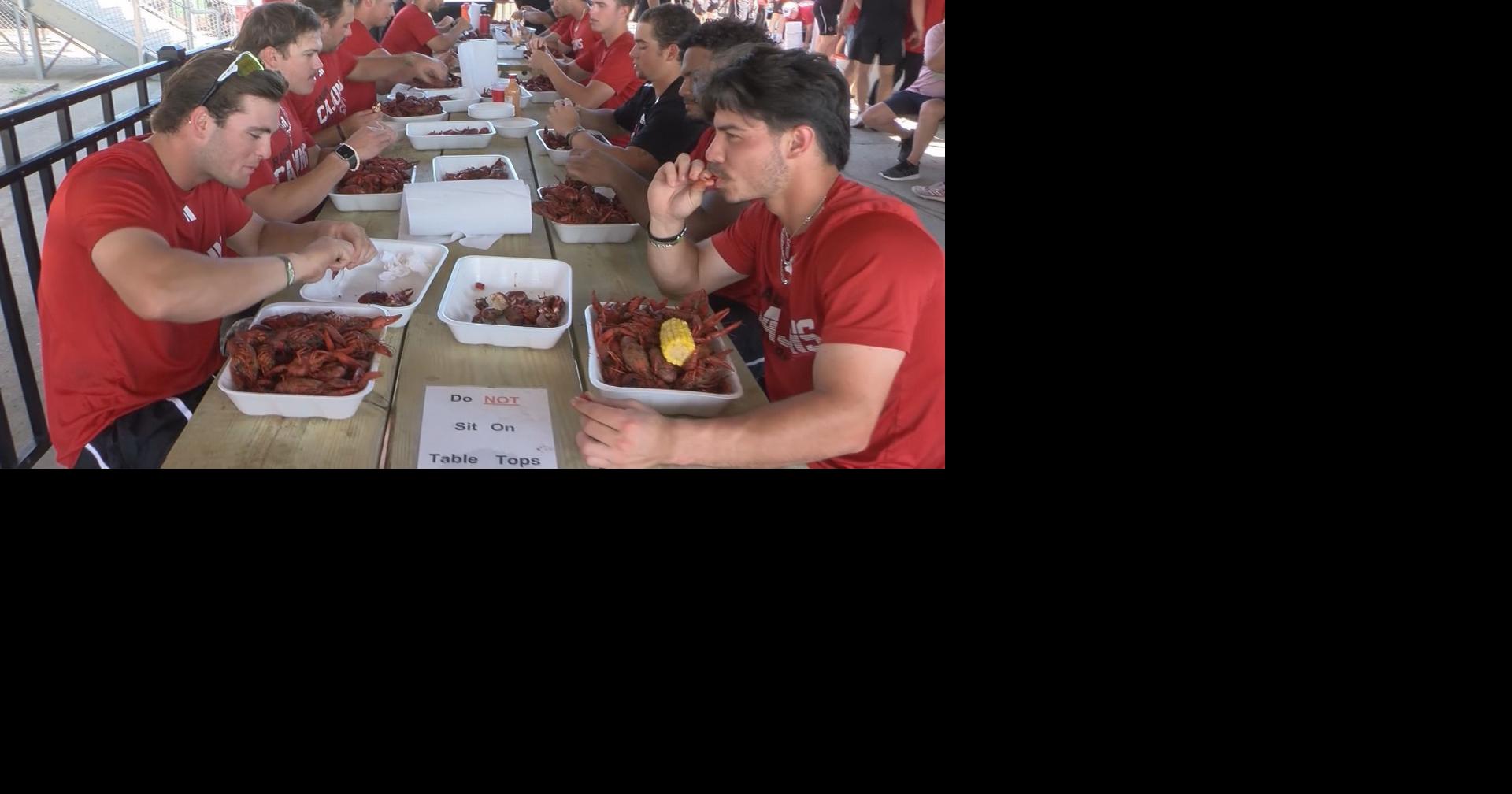 UL baseball rewarded with crawfish boil after finishing 1st place in ...