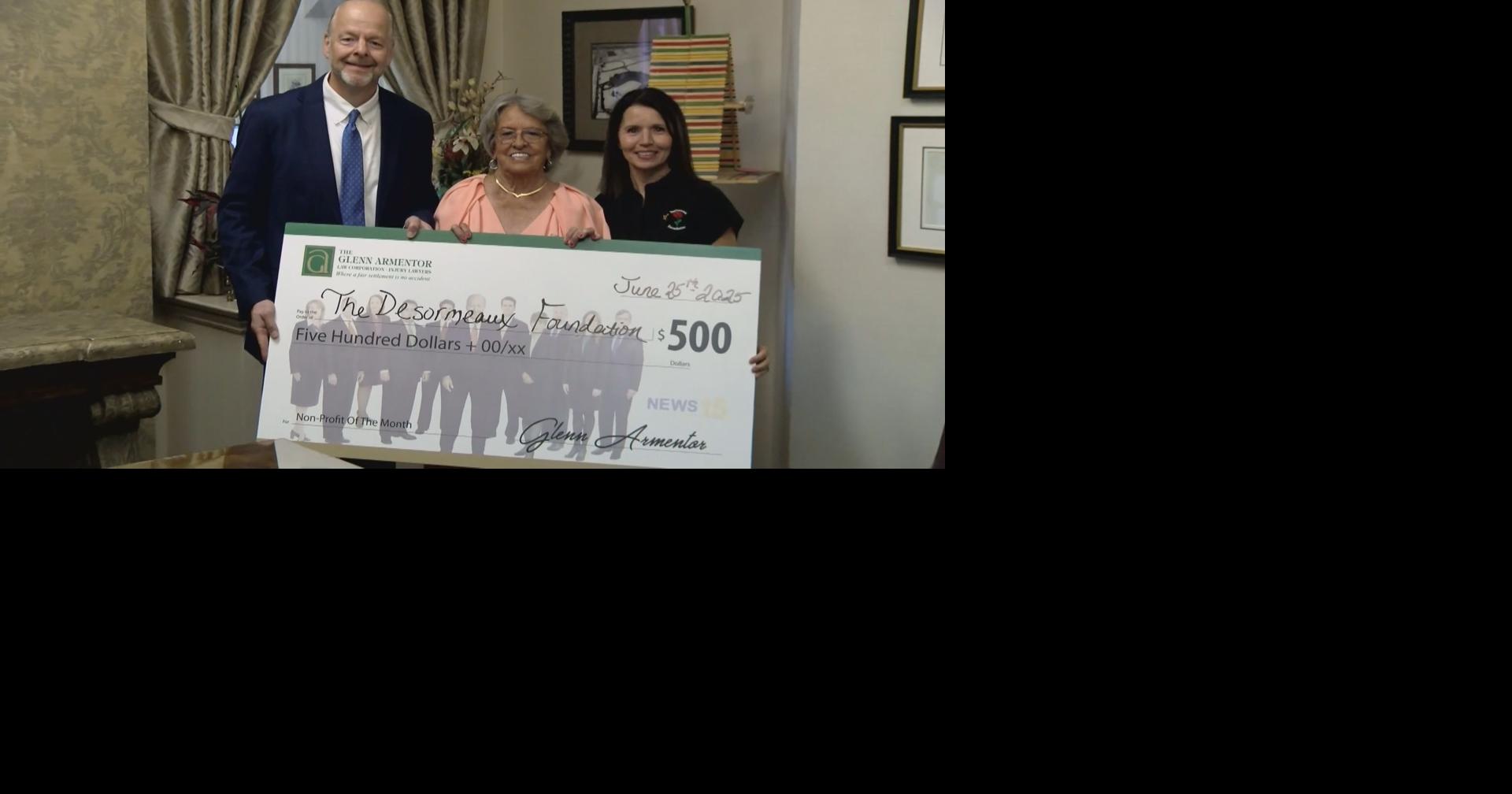 DesOrmeaux Foundation named Glenn Armentor Non-Profit of the Month for ...