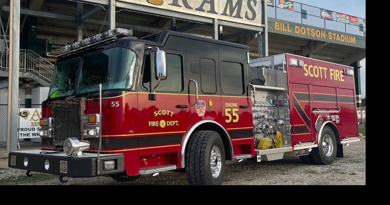 Scott Fire Department gets new fire engine | Local | kadn.com