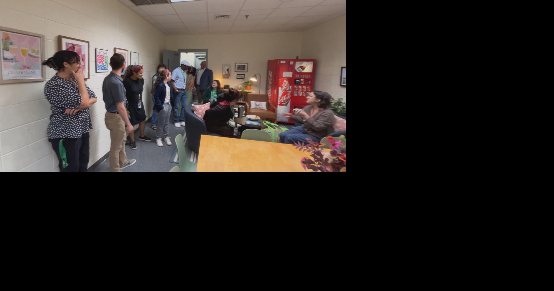 Faculty at Myrtle Place Elementary surprised with teacher's lounge ...
