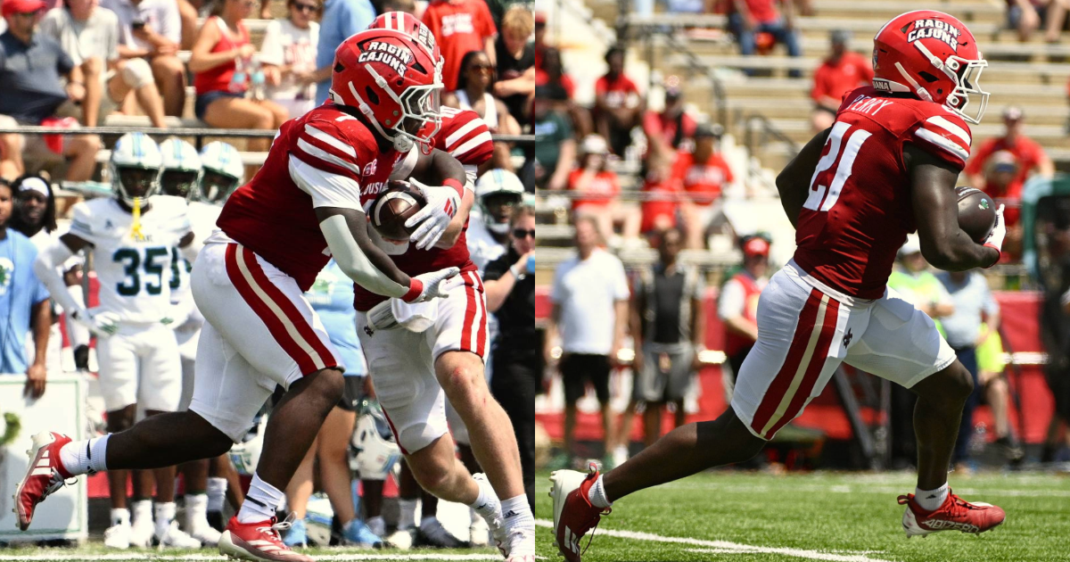 Ragin' Cajun running backs Bill Davis, Zylan Perry named to Doak Walker ...