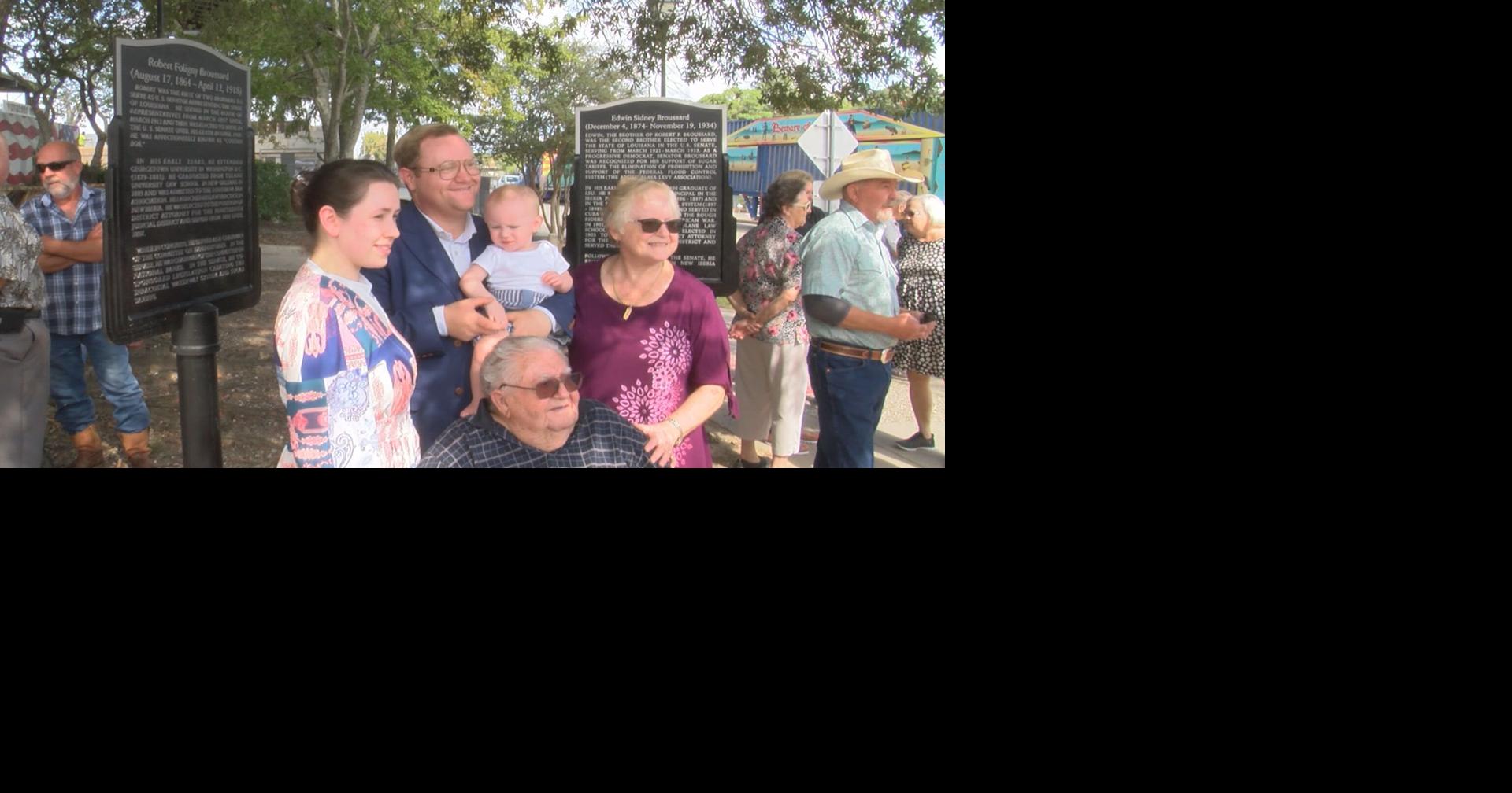 New Iberia unveils placards honoring former Senators Edwin and Robert ...