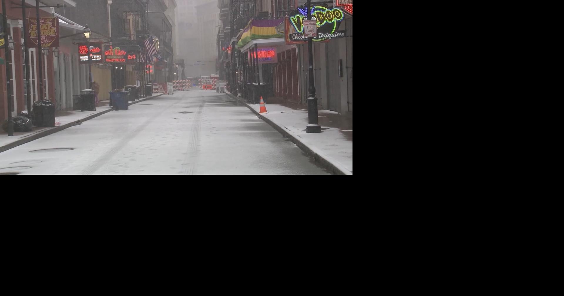 Rare winter storm brings heavy snow, sleet, and ice to Louisiana and ...