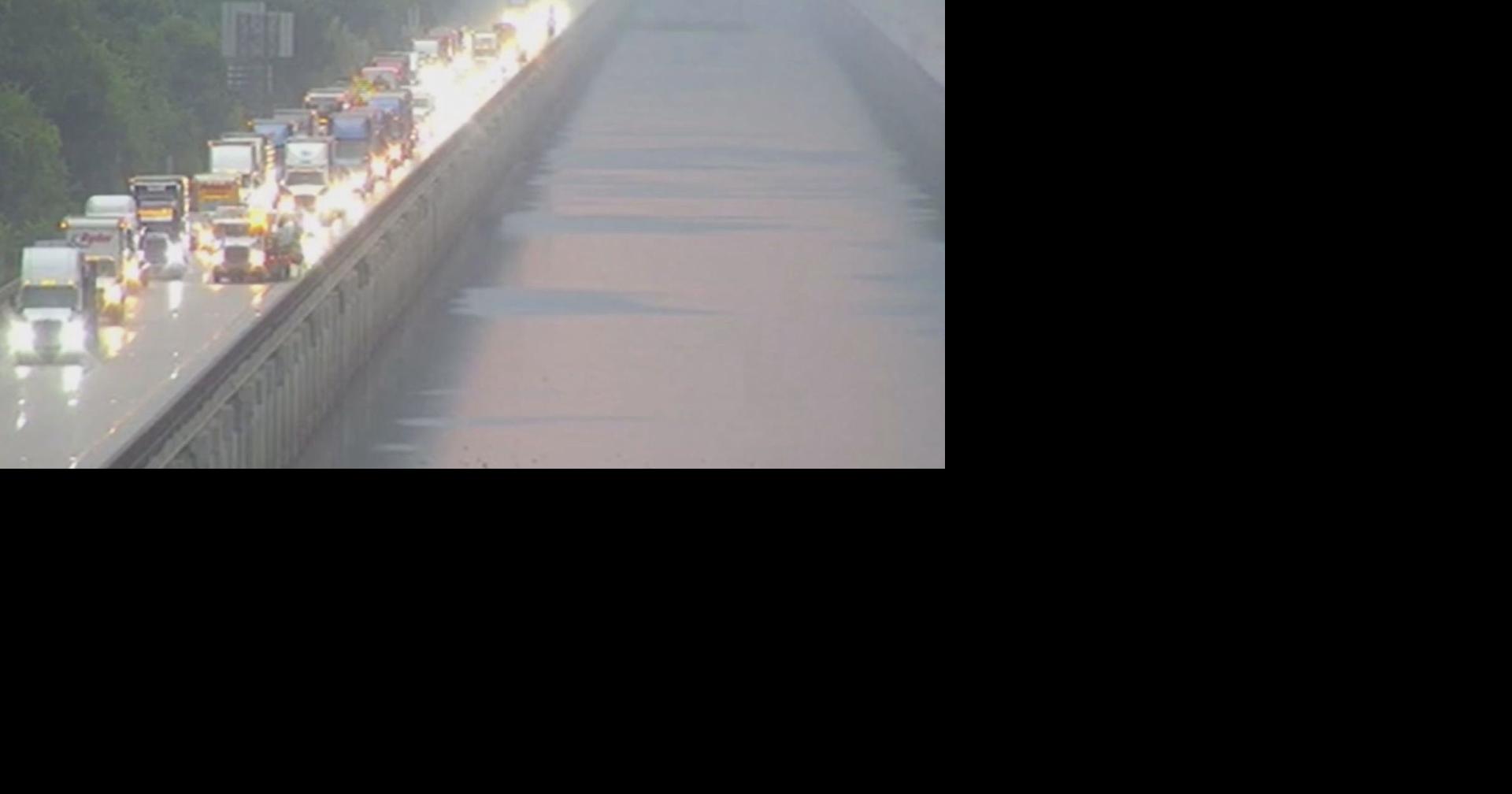 Traffic On Atchafalaya Bridge