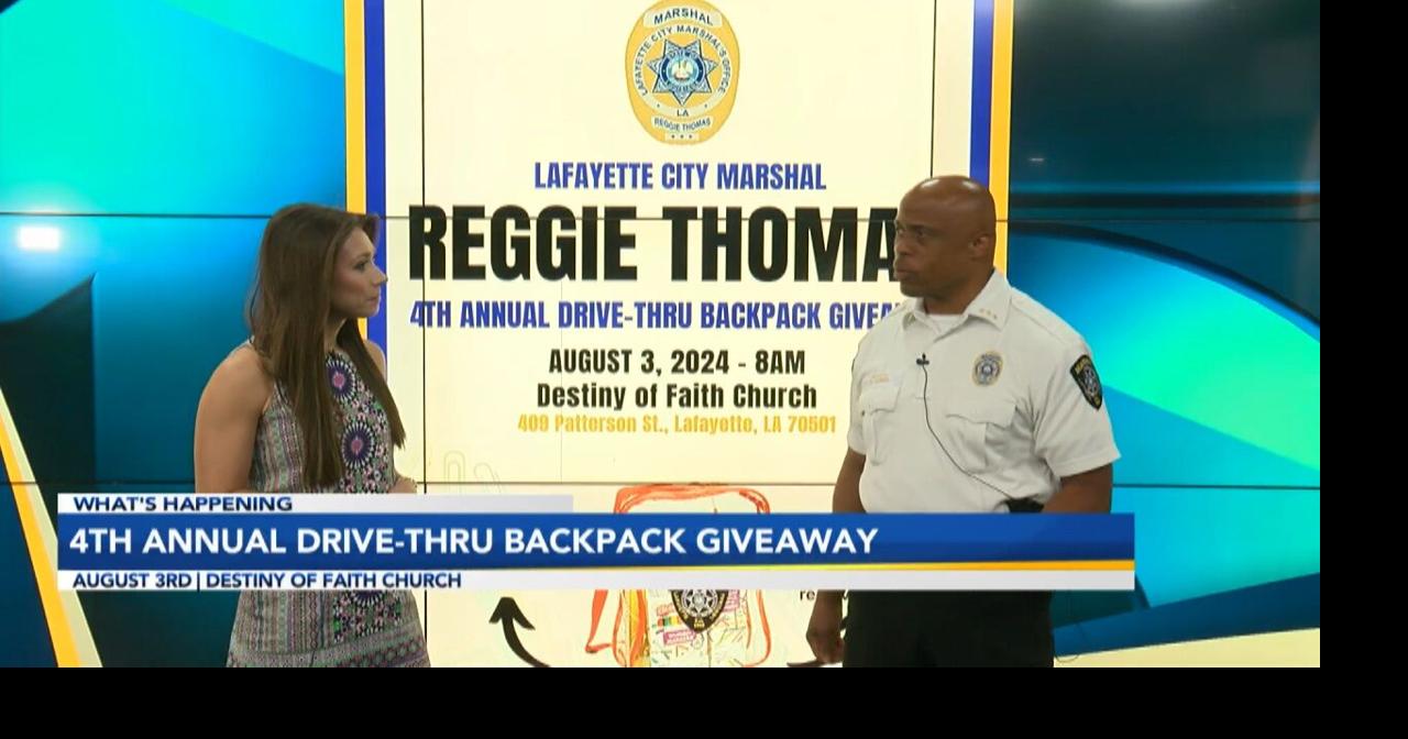 4th Annual Drive-Thru Backpack Giveaway by Lafayette City Marshal ...