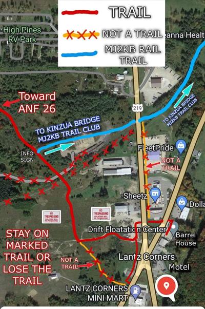 Winter activities on the MJ2KB section of the Knox & Kane Rail Trail ...