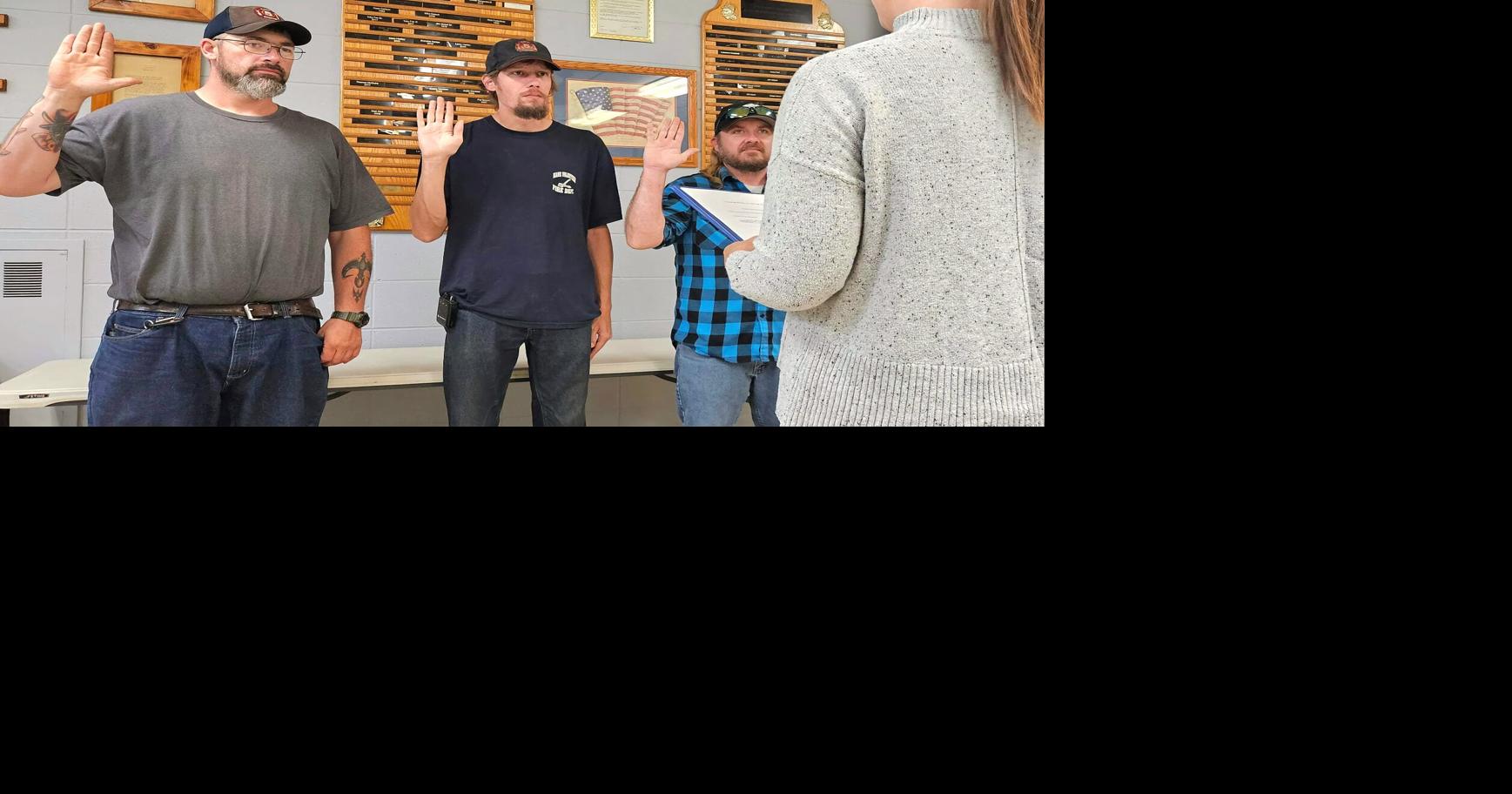 Mayor Brandy Schimp swears in three new fire police members | News ...