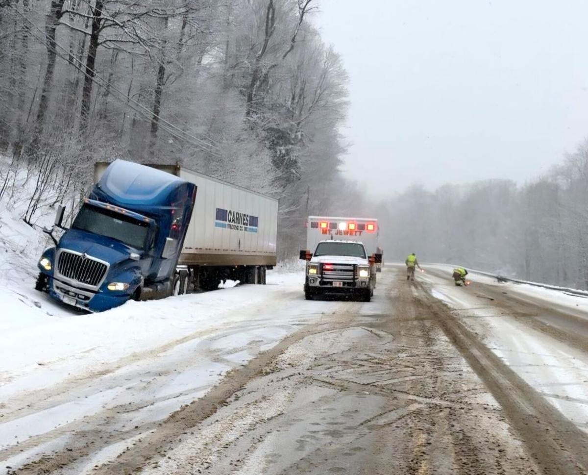 No injuries reported in Route 6 semi-truck accident | News ...