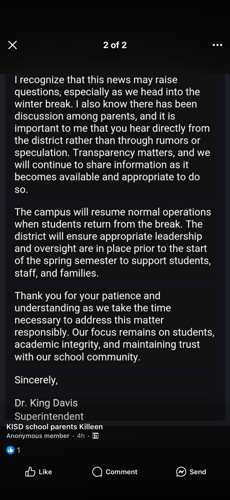 Principal, staff at KISD middle school suspended; mishandling of ...