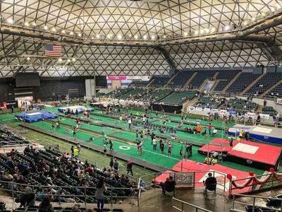 Pole vaulting competition underway at Bell County Expo Center | Home ...