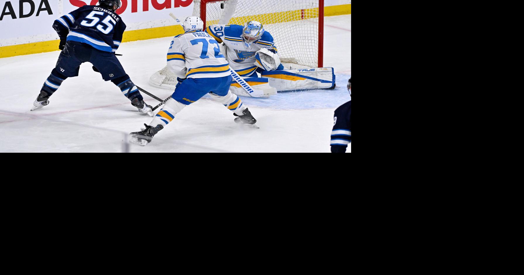 Scheifele and Morrissey power Jets to a 3-1 victory over the Blues ...