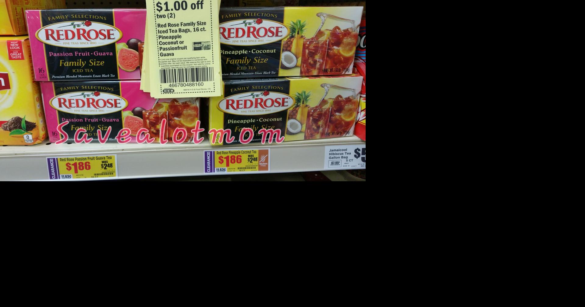 HEB Red Rose Iced Tea Flavors | Savealotmom | kdhnews.com