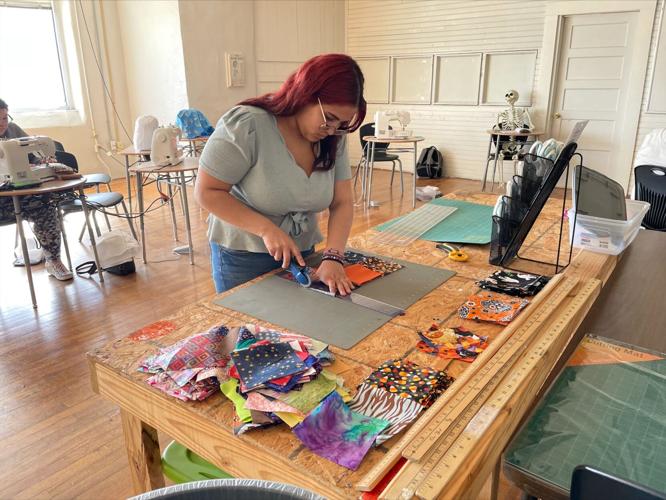 Crossroads high School students learn life skills through sewing ...