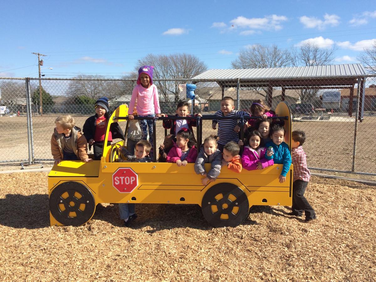 Mae Stevens students excited as ribbon cut on new playground ...