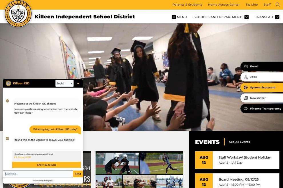 KISD has a new website and AI chatbot ‘assistant’ | Education | kdhnews.com