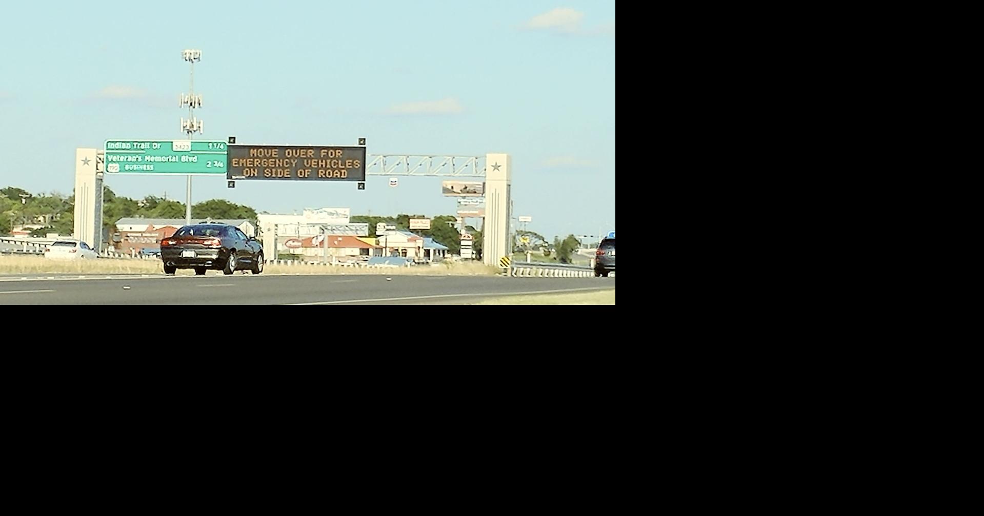 TxDOT sign promotes safety for emergency vehicles | Local News ...