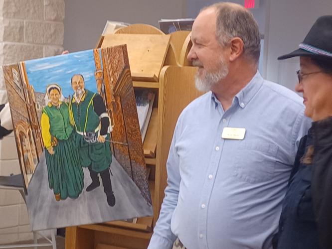 Local artists reveal art reflecting Cove history displayed at library ...