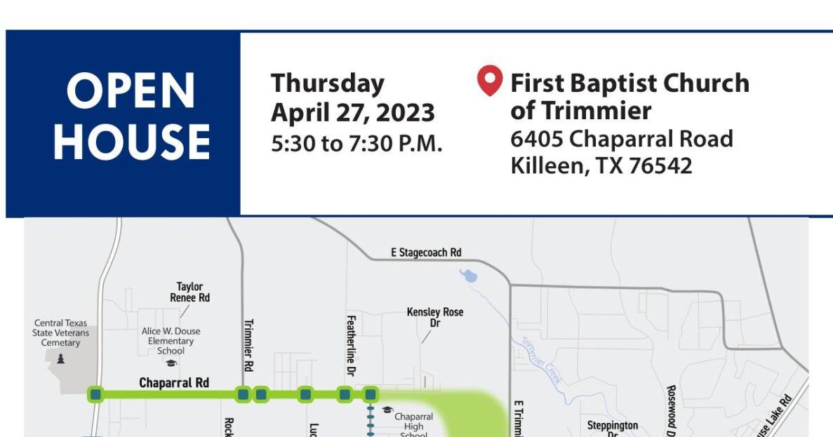 Killeen to hold Chaparral Road Reconstruction Project Open House ...