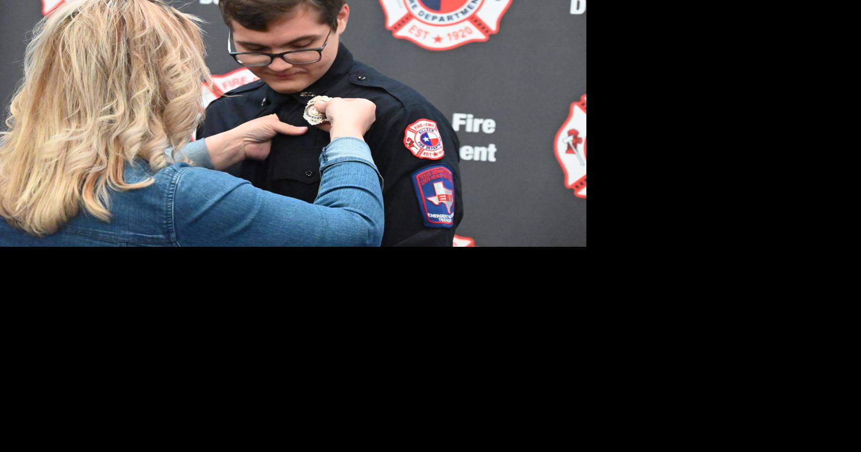KFD holds badge pinning ceremony at KCCC | Local News | kdhnews.com