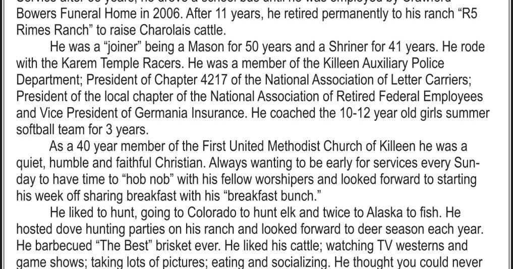 Joel Reno Rimes | Obituaries | kdhnews.com