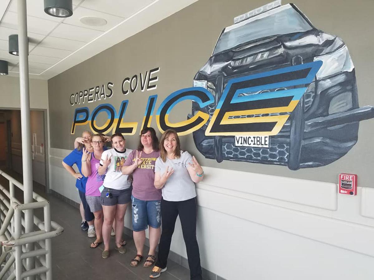 Five Hills Art Guild paints mural for Cove police | Community | kdhnews.com