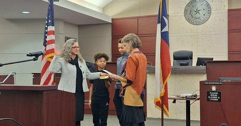 ‘Let the work begin’: Stephanie Newell takes office as Bell County’s ...