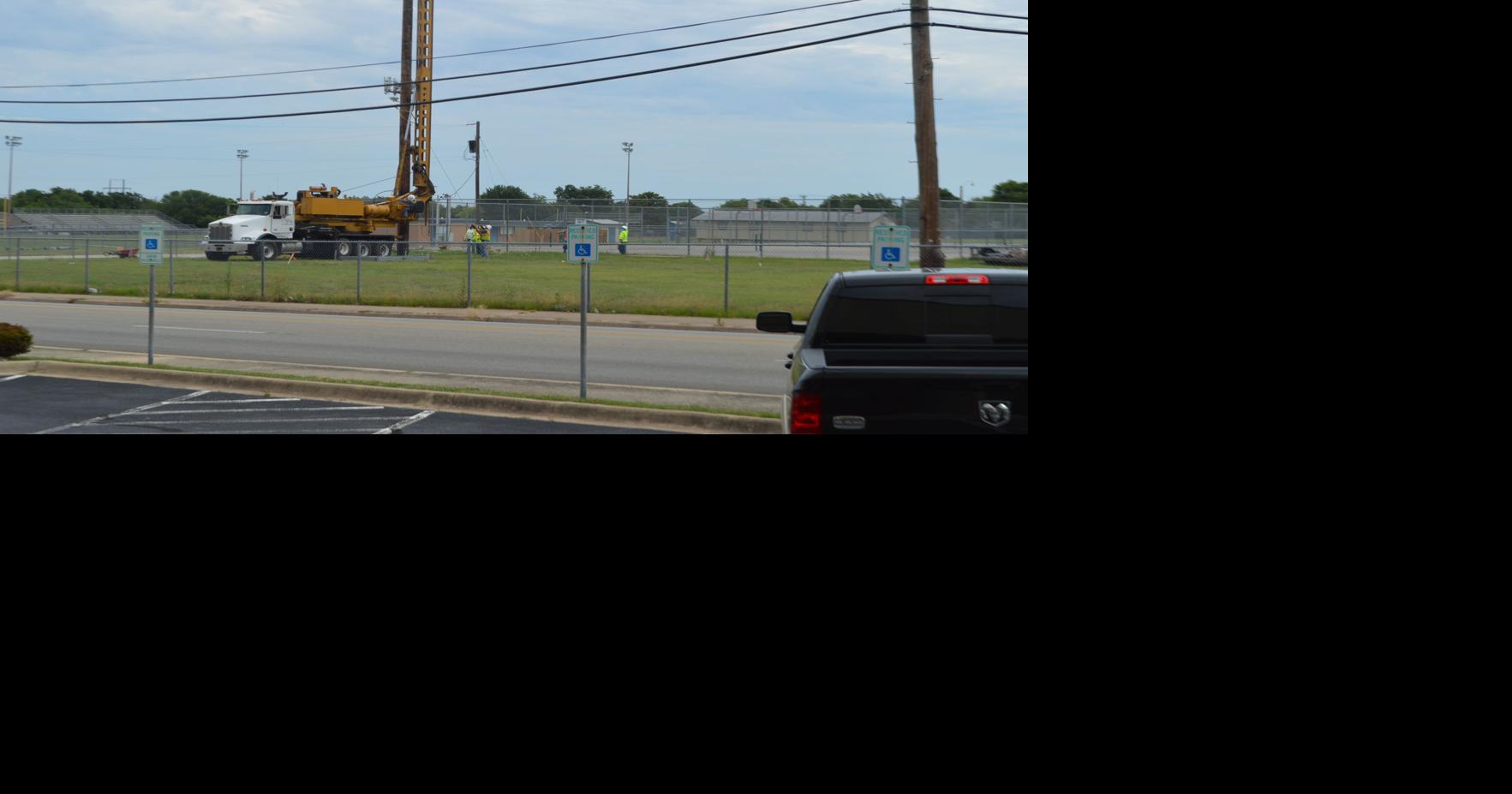 Temporary cell tower being installed at Nolan Middle School | Education ...