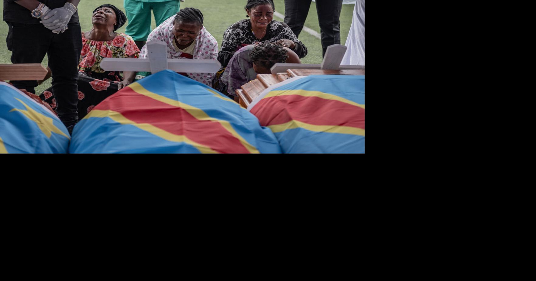 M23 rebel group holds a symbolic funeral for victims of drone strike in ...