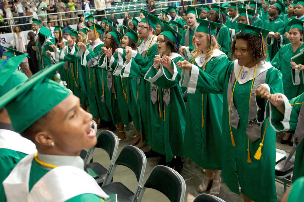 596 Ellison High School seniors cross stage and graduate | Education ...