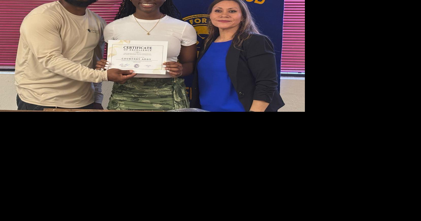 Three Cove students receive Certificate of Excellence on Friday ...