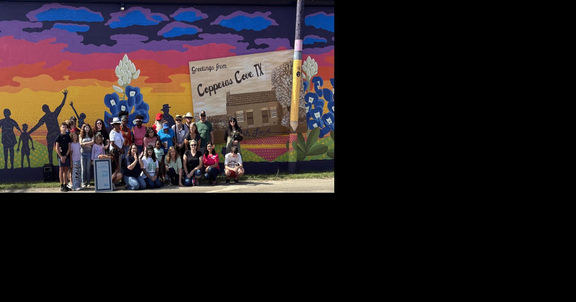 Copperas Cove community comes together to celebrate new mural | Local ...
