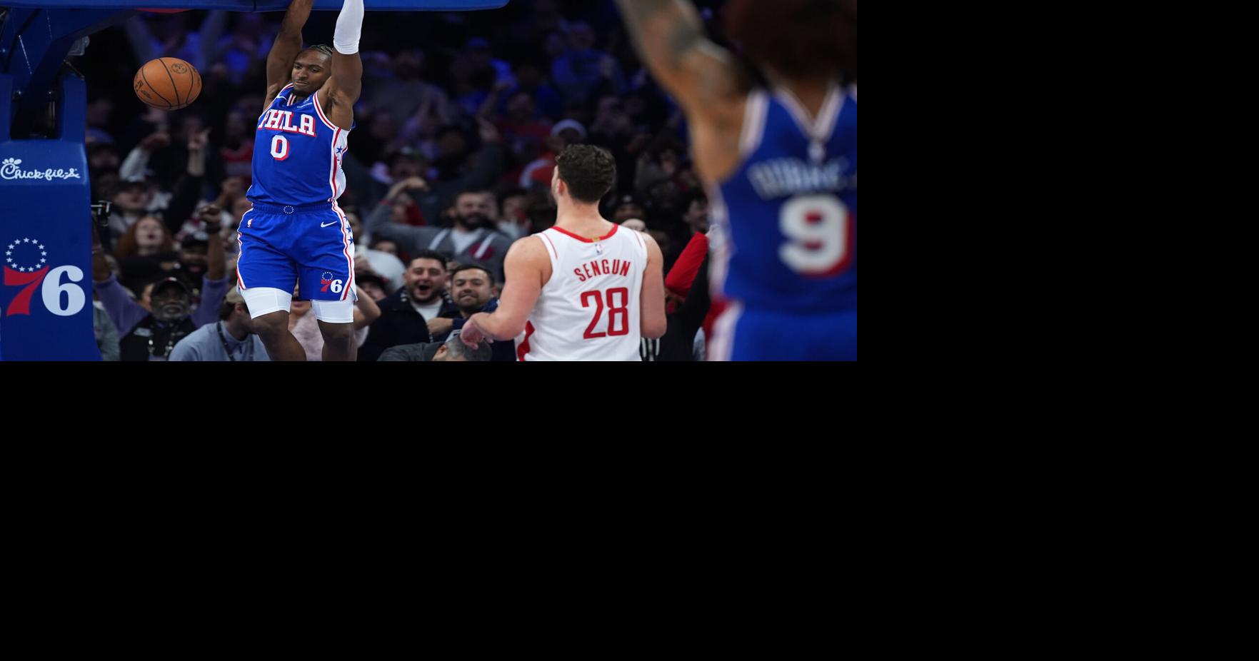 Embiid posts triple-double, Maxey scores 36 as 76ers beat Rockets in OT ...