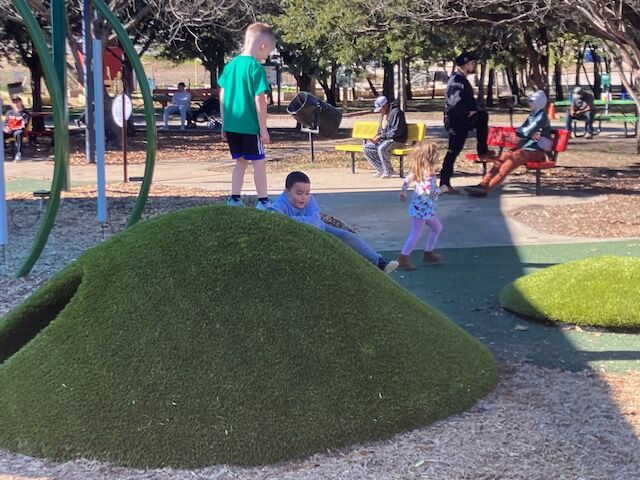 New playground equipment draws crowd to Carl Levin Park | Community ...