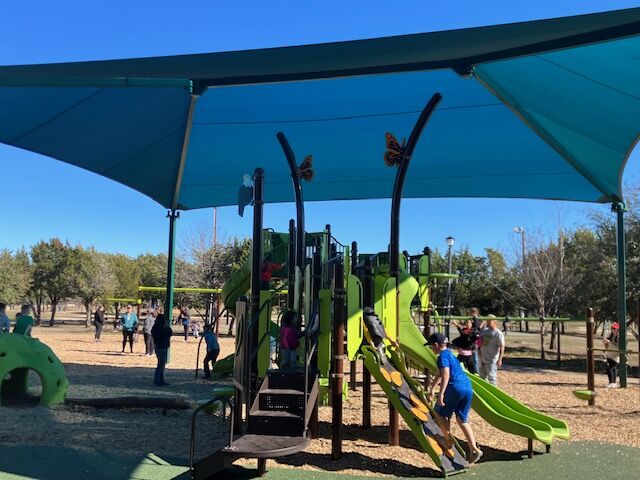 New playground equipment draws crowd to Carl Levin Park | Community ...