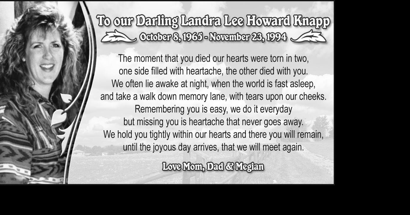 Landra Lee Howard Knapp | Obituaries | kdhnews.com