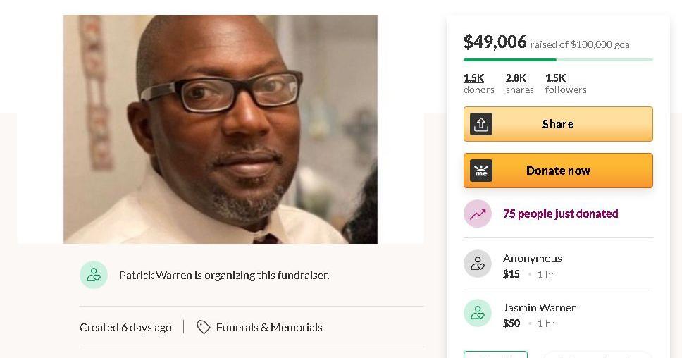 Patrick Warren Sr. GoFundMe raises $50,000 | News | kdhnews.com